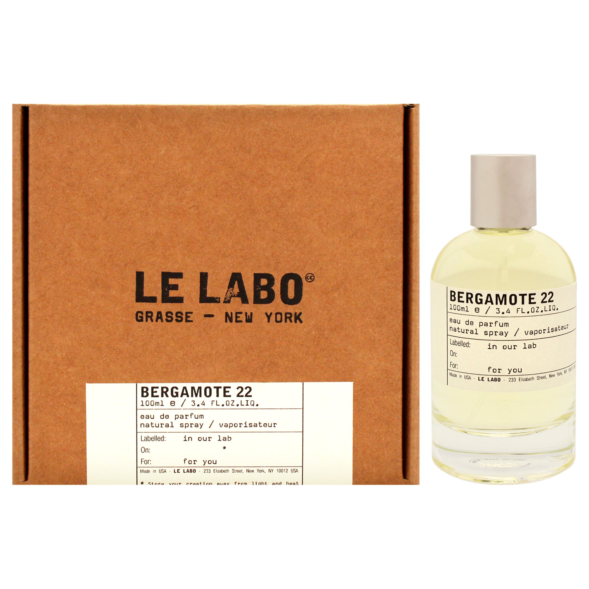 Le Labo Bergamotte 22 by Le Labo for Unisex - 3.4 oz EDP Spray – Fresh ...