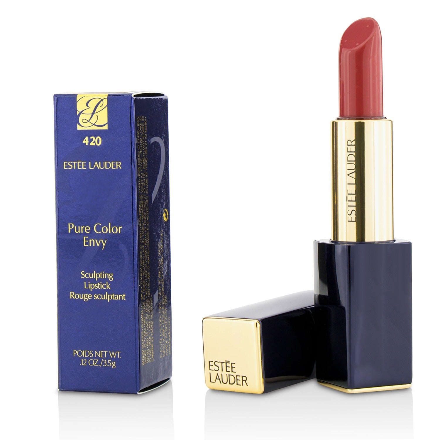 Estee Lauder Pure Color Envy Sculpting Lipstick - # 420 Rebellious Ros ...
