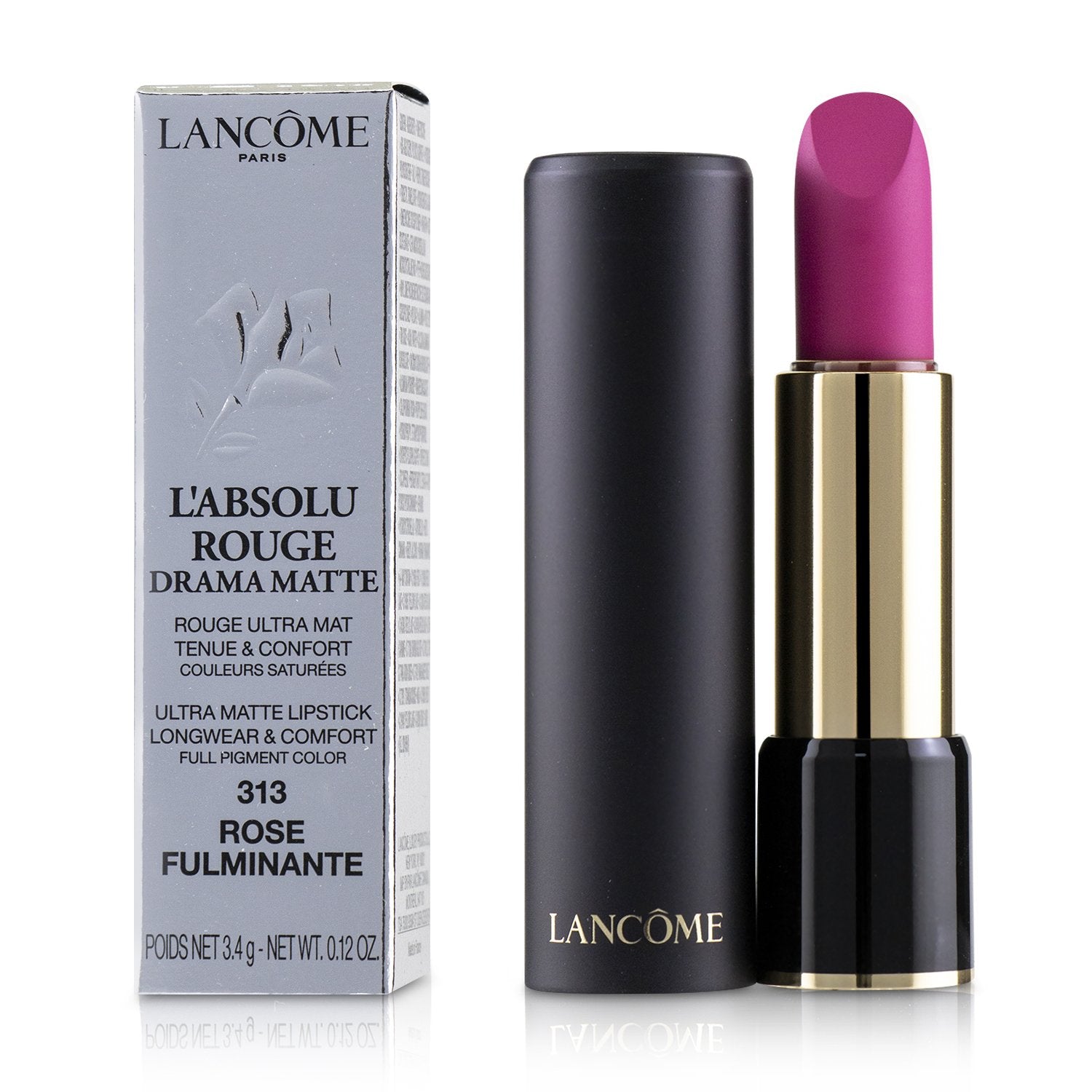 Lancome L'Absolu Rouge Drama Matte Lipstick - # 313 Rose Fulminante 3 ...