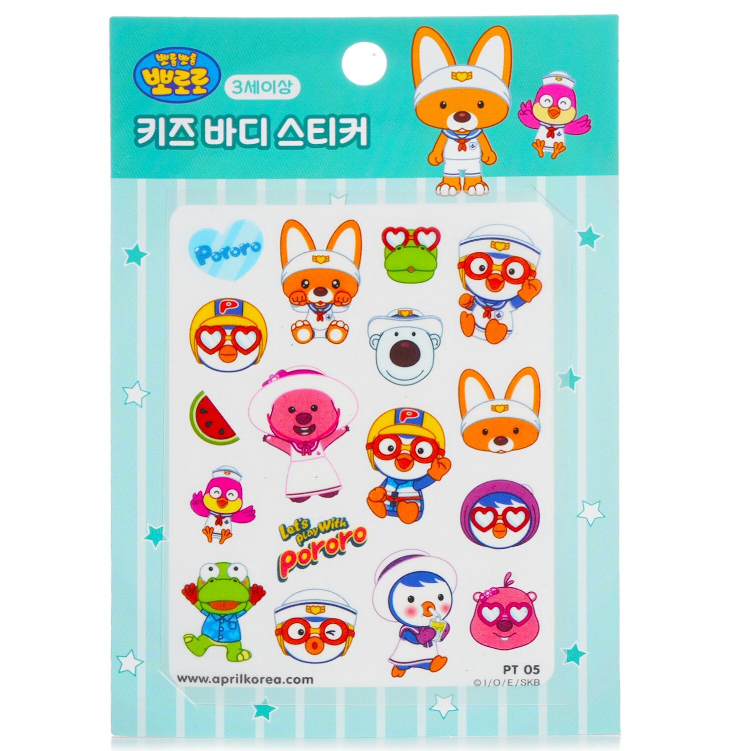 April Korea Pororo Body Sticker - # PT05 1pc – Fresh Beauty Co. USA