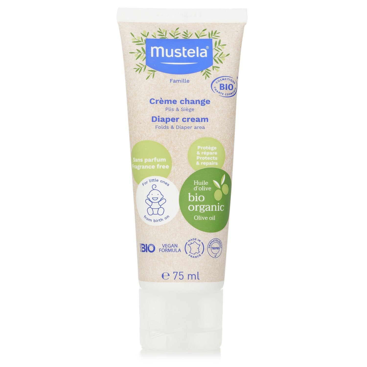 Mustela Bio Organic Diaper Cream 75ml – Fresh Beauty Co. USA
