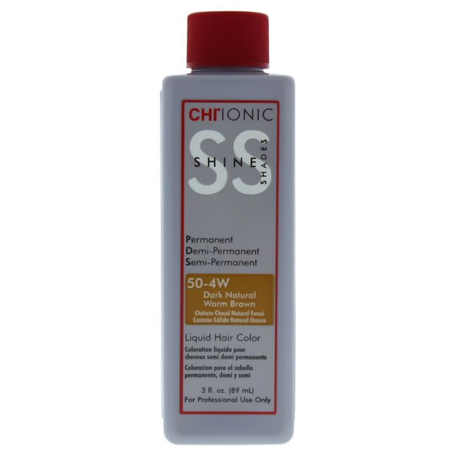 CHI Ionic Shine Shades Liquid Hair Color - 50-4W Dark Natural Warm Bro ...