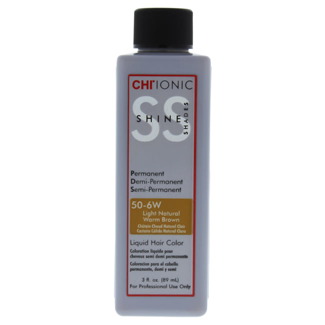 CHI Ionic Shine Shades Liquid Hair Color - 50-6W Light Natural Warm Br ...