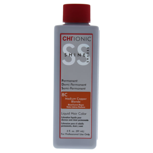 CHI Ionic Shine Shades Liquid Hair Color - 8C Medium Copper Blonde by ...