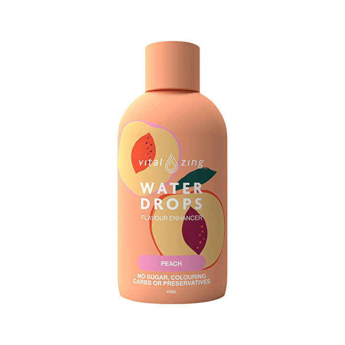 Vital Zing Water Drops (Flavour Enhancer with Stevia) Peach 45ml ...